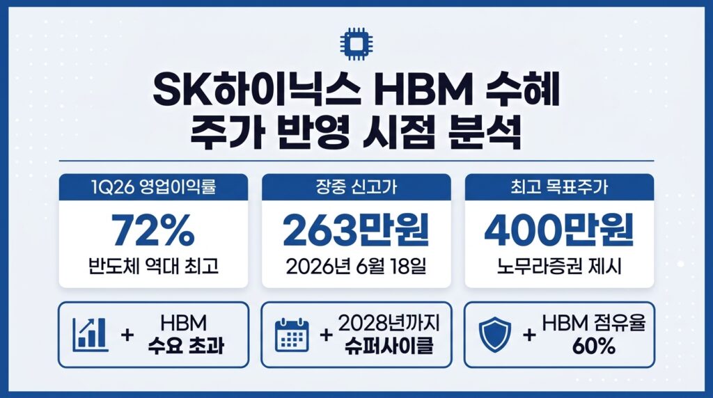 SK하이닉스 HBM 수혜 주가 반영 시점 완전 분석 2026